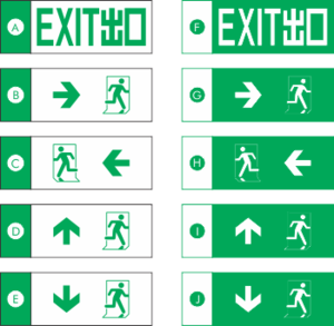 LED EXIT SIGN HXL WALL MOUNTING - BOX TYPE - Hoye Hong Kong
